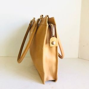 Contessa | Bags | Vintage Contessa Natural Leather Tote | Poshmark